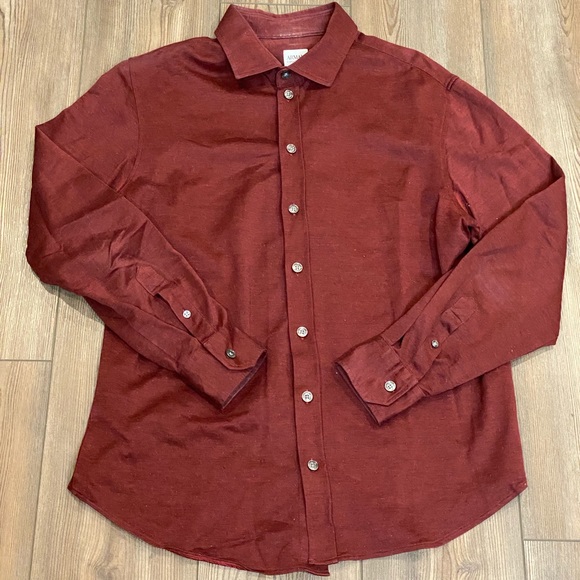 Armani Collezioni | Shirts | Mens Armani Brick Colored Dress Shirt ...